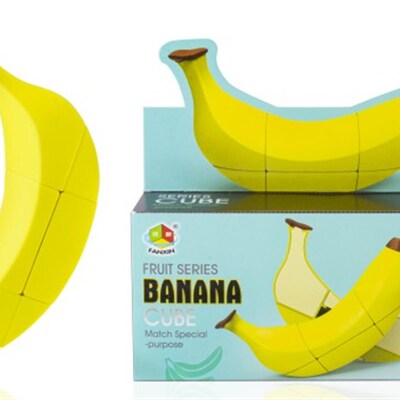 FanXin Fruit  Banana Lemon Magic Cube Professional Speed Puz