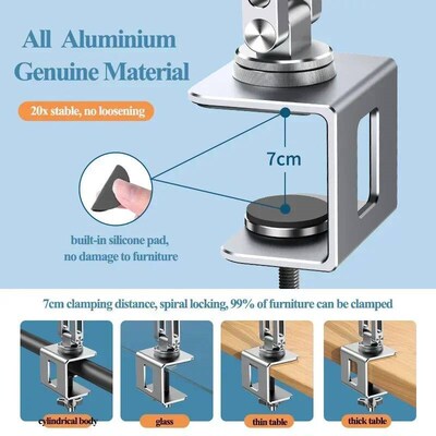 Eary Laptop Mount for Desk Laptop Arm Mount with 360Rotati