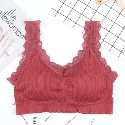 New Seamless Lace Bra Back Wrapped Chest No Steel Ring Threa
