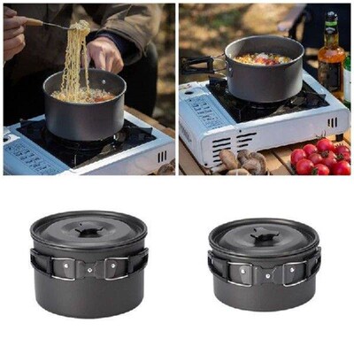 Aluminum Alloy Camping Pots Outdoor Cooking Pots with Lid