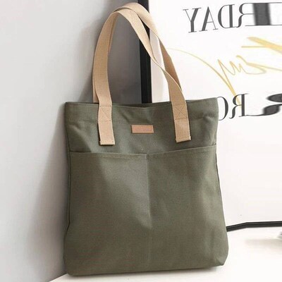 Womens Tote Bag Canvas Sewing Thread Large Capacity Advance