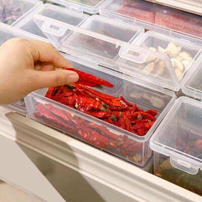 Spice Dispensing Storage Box, Seasoning Container, Food-Grad
