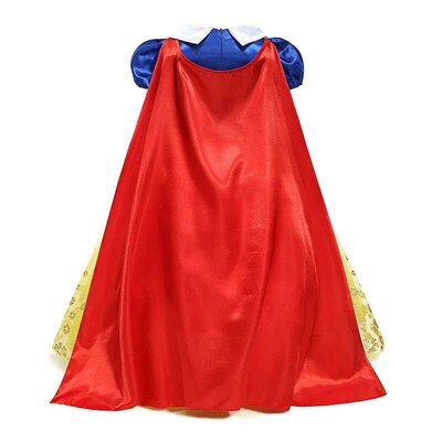 Girls Snow White Princess Dress Mesh Clothes Vestidos Kids