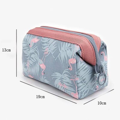 New Fahion Cometic Bag Women Waterproof Flamingo Makeup Bag