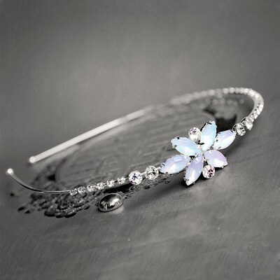 Morkopela Girls Flower Headbands Princess Rhinestone Hairban