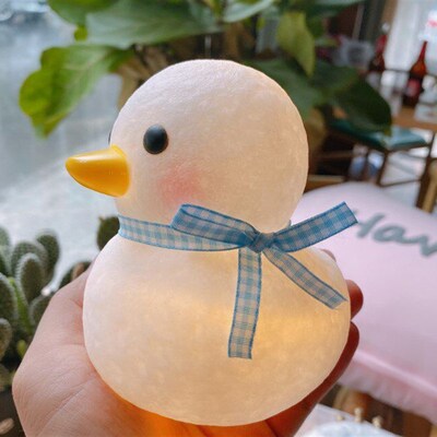 Small night light cute duckling cartoon bedroom light string