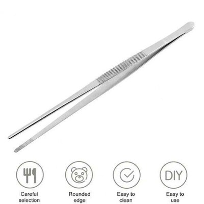 Seafood Handling Tweezers Extra-long Stainless Steel