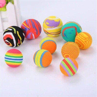 1/2/3/4/5pcs Cat Toy Ball Toys For Cats Foam Multicolor