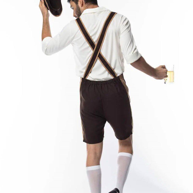 Gaun wanita dewasa Bavaria Oktoberfest gaun pelayan pria Dir