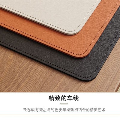 leather computer desk mat large mouse pad black writing ta