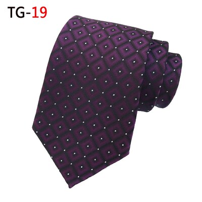 Powerful Merchant Checkered Dotted Tie Formal Business Casua