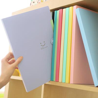 punched folder A4 paper binder ring file活页文件夹5 floors