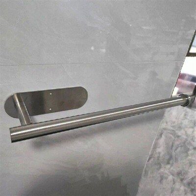 Bathroom Tissue Self-Adhesive black wc rol houder Stainless