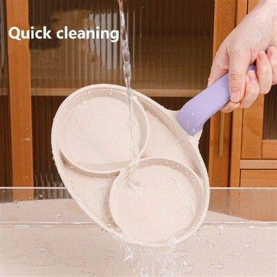 2-Hole Hole Frying Pot Pan Non-stick Omelet Pan Egg Frying