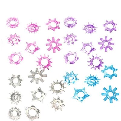 10/5pcs/set Silicone Cock Ring Delay Premature Ejaculation C
