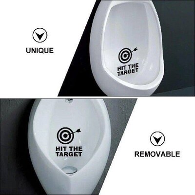 3 Pcs Bathroom Toilet Stickers Target Decal Put Seat Cover