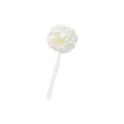 Long-Handle Cotton Bath Brush with Extra Large Loofah, Home