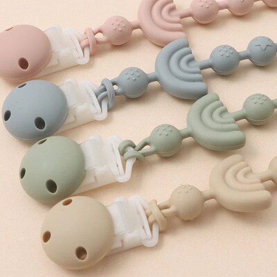 Baby Silicone Pacifier Chain Clip Dummy Nipples Holder Clips