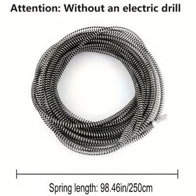 2.5M Pipe Dredge Electric Drill Spring Unblocker Tool to