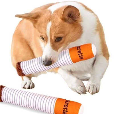 Cigarettes Dog Toy Dog Teething Toys Interactive Squeaky