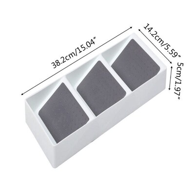 Kitchen Drawer Organizer 3 Divide Spice Rack Tray Separation
