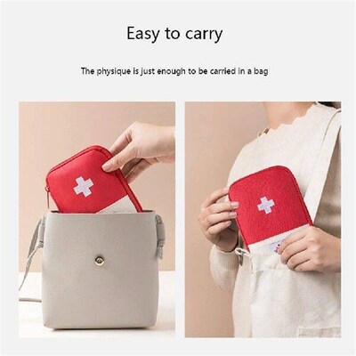 Mini Portable Medicine Bag Travel First Aid Kit Medicine
