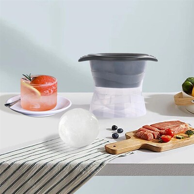 Large Ice Ball Maker Mold for Whiskey, Round Ice Cube, Spher