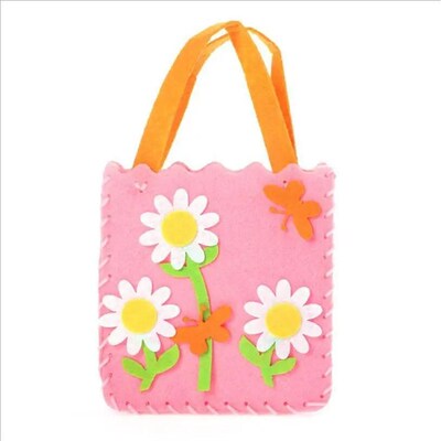 Non-Woven New Handicraft Toys for Children Pink Bag Girl Gif