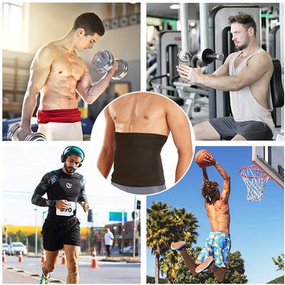 Sauna Waist Trimmer Belly Wrap Workout Sport Sweat Band Abdo