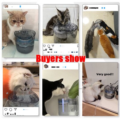 Cat Water Fountain Auto Filter USB Electric Mute Cat Drinker