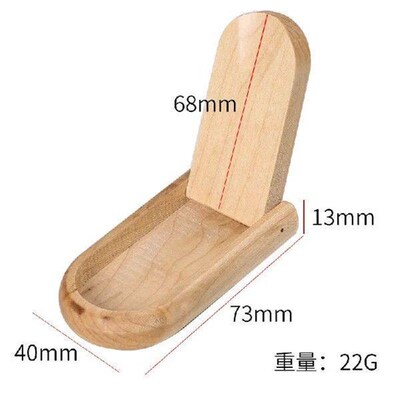 Solid wood folding pipe rack portable rosewood pipe holder