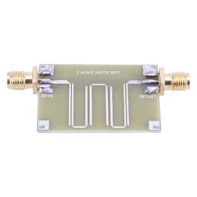 2.4GHZ Microstrip Bandpass Filter Double-Sided Printed