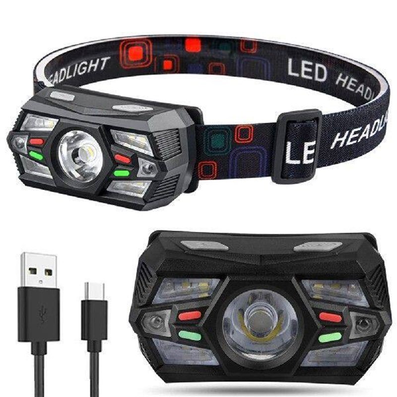 LED Super Bright Headlight Motion Sensor Powerful Headlight