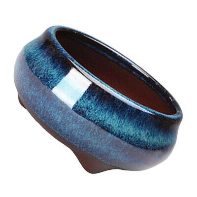 Ceramic Planter Pot Round Glazed Thick Artistic For Offices