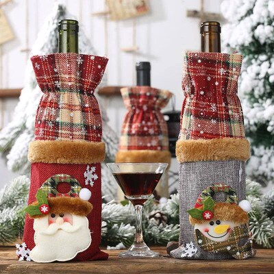 Christmas Wine Bottle ver Santa Claus Champagne Bottle ver D