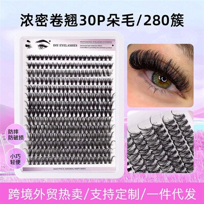 Lashes 240pcs DIY Eyelash Extension D Curl Long Individual
