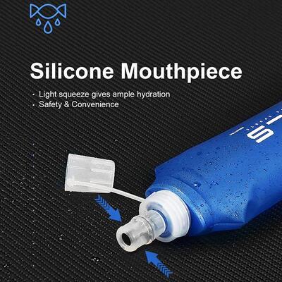 Folding Water Bottle TPU BPA-Free Collapsible Soft Flask Out