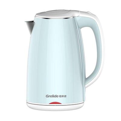 格来德电热壶双层防烫不锈钢自动断电送 泡茶壶1.7L电热水壶D1017