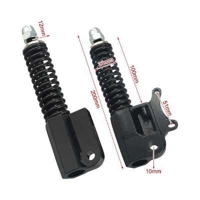 For KUGOO Electric Scooters 10in Shock Absorber Invisible
