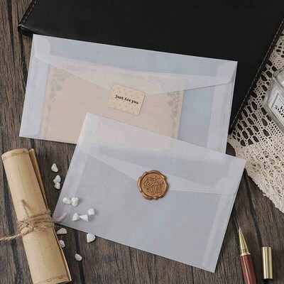 10ps/set Transluent Envelopes Frosted Small Fresh Invitation