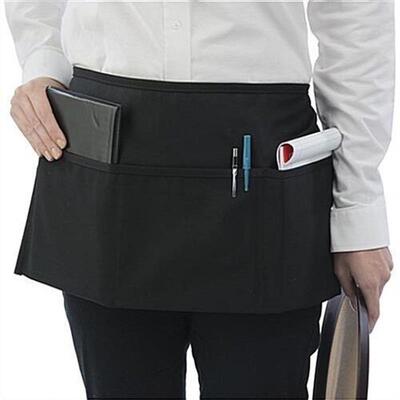 Chef apron polyester cotton half cafe waiter three 厨师围裙