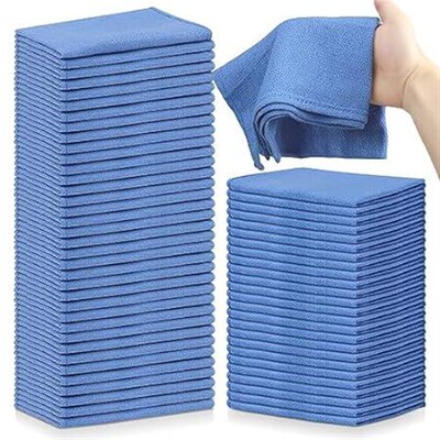 Toulite 100 Pcs Blue Surgical Huck Towels Bulk 24 x 17 In
