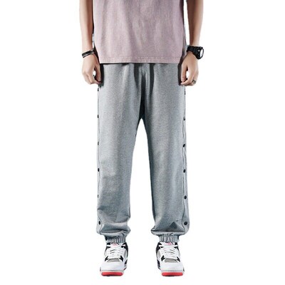 Casual Pants Mens New Four Seasons Side-breasted Full-open