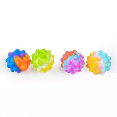 Squeeze Pop t Ball Fdget Slcone Sensory Toys Stress球