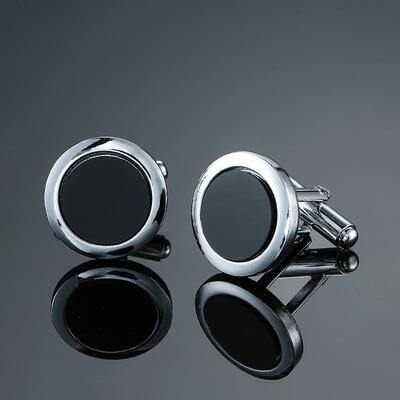 Classic mens new black box Cufflinks Cufflinks French weddi