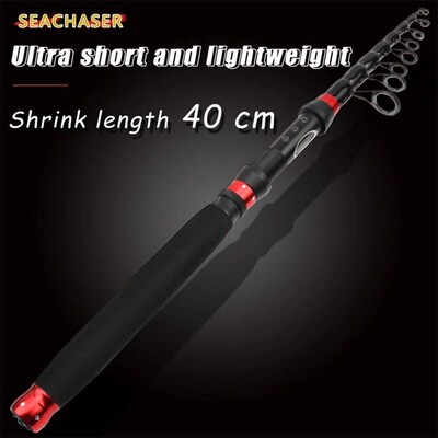 Telescopic fishing rod 30T high carbon shaft 6 layers of car