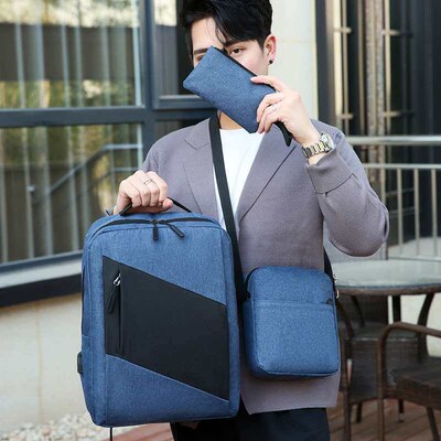 Mens Computer Bag Casual Business Wear-resistant Multi-func