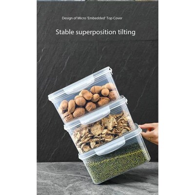 Refrigerator Storage Box Fresh Keeping Vegetable Fruit Plast