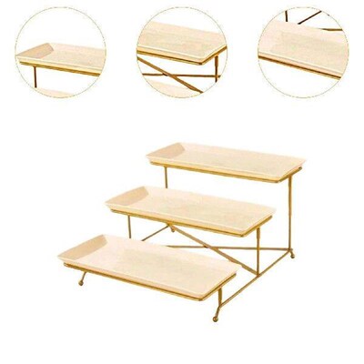 3 Tier Serving Tray Party Tray Cup Cake Server Tray Stable