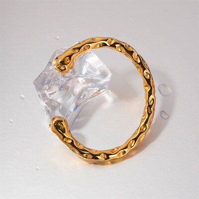 Uworld Contemporary Statement Ring Asymmetry Sensuous Contou